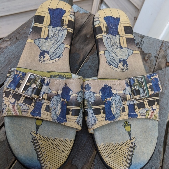 J.Con | Shoes | Jcon Japanese Leather Sandals Slides Size 75m | Poshmark